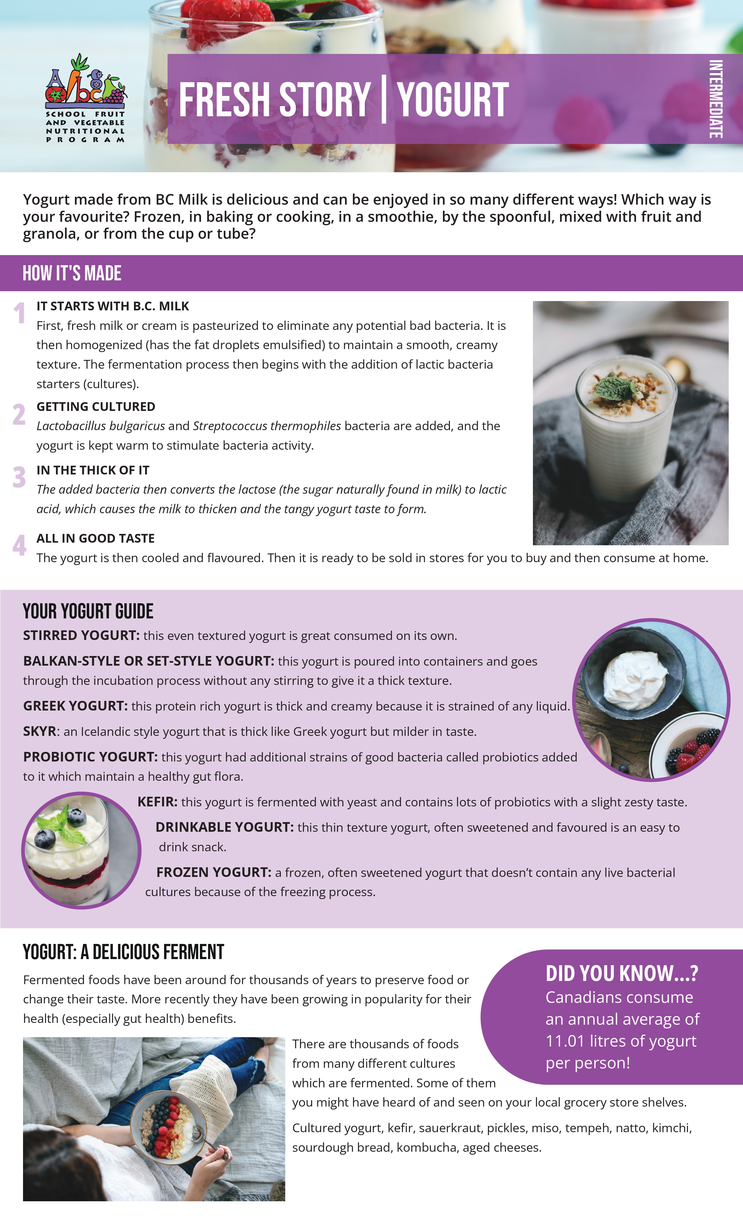 BC School Fruit & Vegetable Nutritional Program | BC Agriculture in the Classroom Foundation